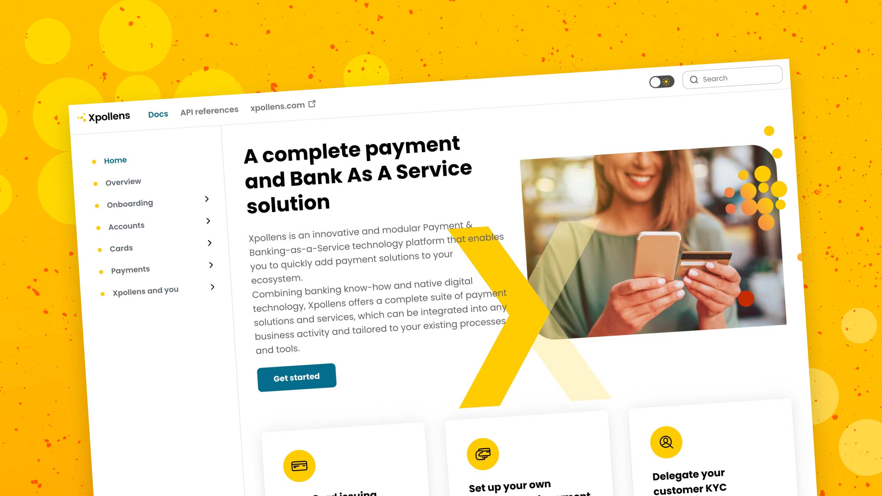 Site de documentation Xpollens | Pommeclic | Agence digitale